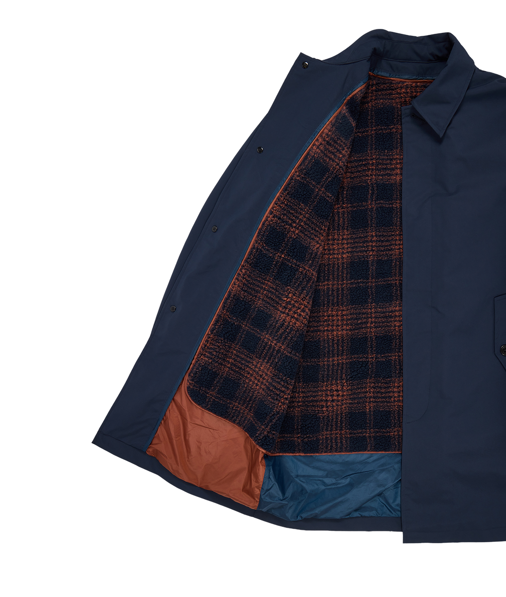 Zip Coat Removable Lining - Dark Navy – Robert Goddard