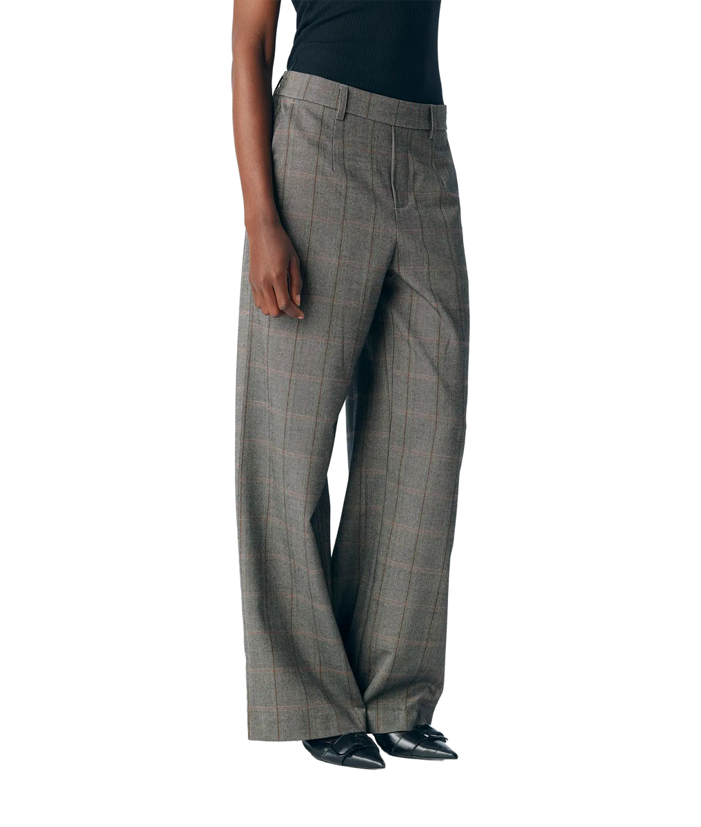 Lisa Wide Pant Aop - Black Humus/Tannin – Robert Goddard