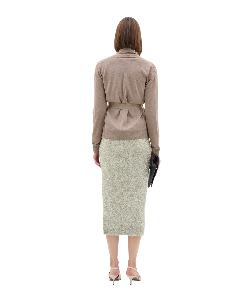 Thaniiw Short Cardigan - Dull Gold – Robert Goddard