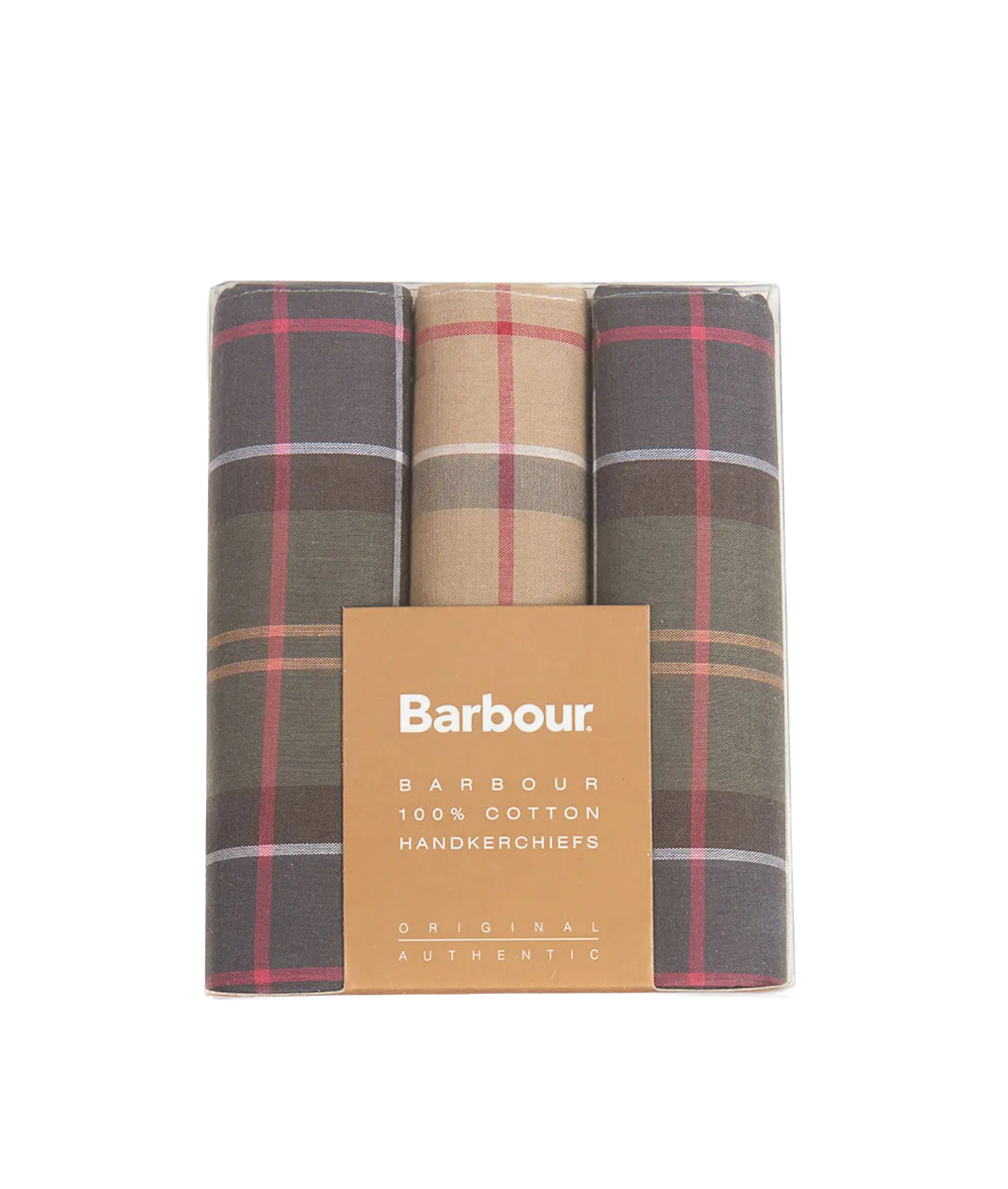 Handkerchief Pack - Barbour Tartan Asst 1 – Robert Goddard
